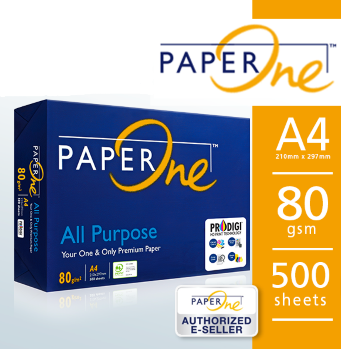 PaperOne PAPIER RAM A4 80 GSM 500 Sheets' – Infinite Marte