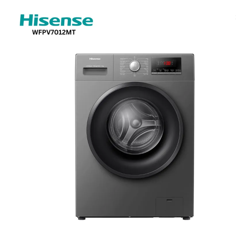 HISENSE MACHINE A LAVER - 7KG - A+++ - FRONT LOAD - TITANIUM - WFVB701 ...